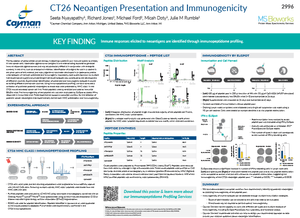 CT26 Neoantigen Presentation and Immunogenicity
